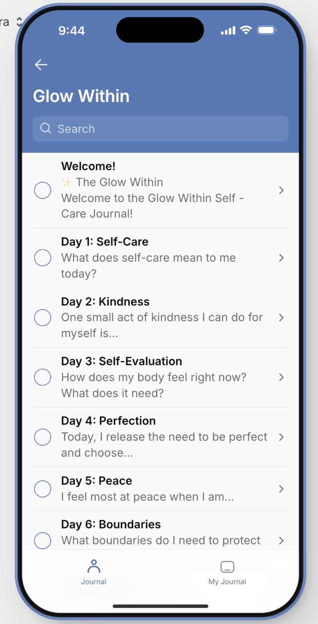 Guided Digital Journaling for Calm & Growth | Glow & Grow